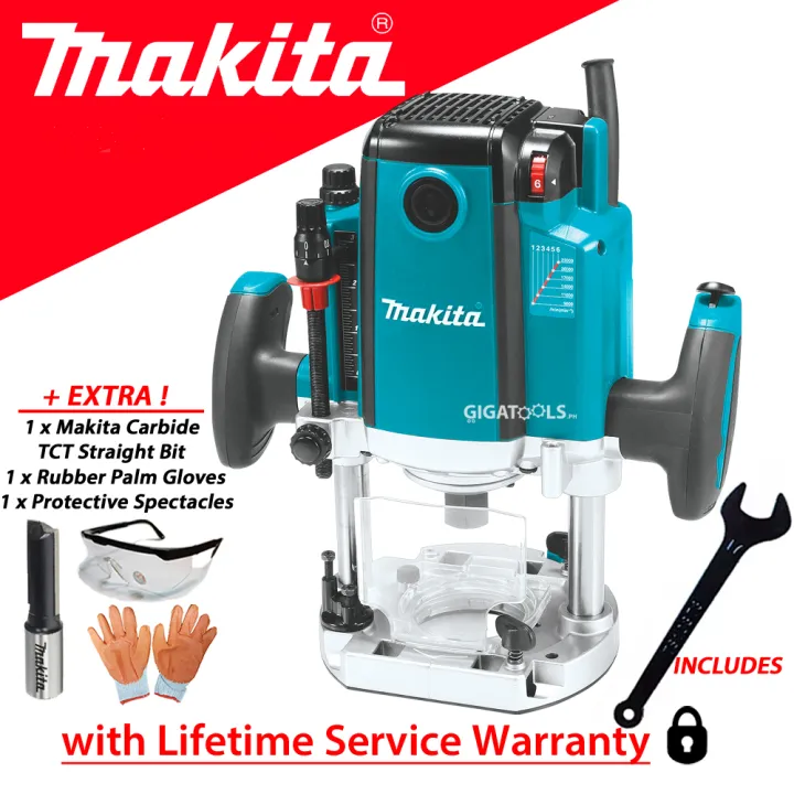 New Makita RP2301FC Plunge Router 12mm (1/2″) 2100W with FREE Carbide ...