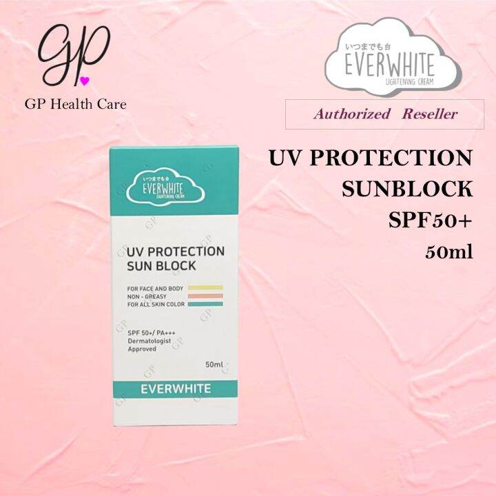 Everwhite UV Protection SunBlock - GP Health Care | Lazada PH