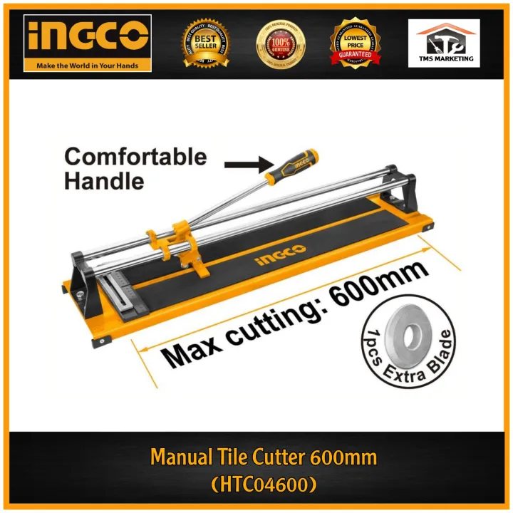 INGCO Manual Tile Cutter 600mm HTC04600 | Lazada PH