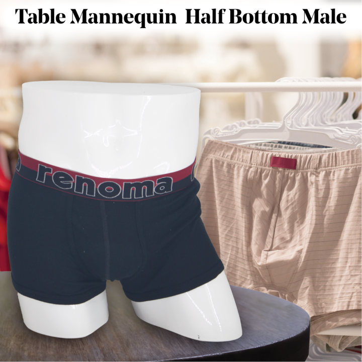 Male underwear model props Half Bottom Mannequins Male Hip Model Table ...