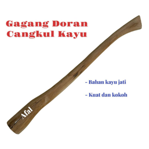 Doran Cangkul Kayu Jati - Gagang Jawa Pacul dan Ganco Panjang Kualitas ...