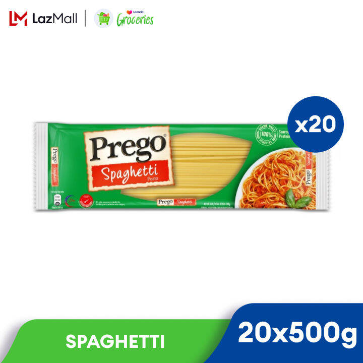 [CARTON] Prego Spaghetti 20 x 500g | Lazada
