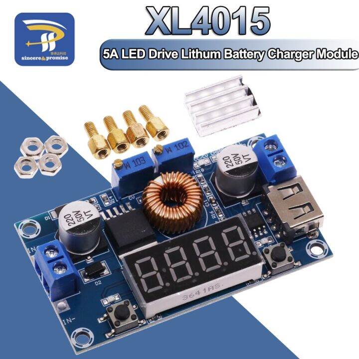 DC-DC XL4015 5A Digital LED Drive Lithum Battery Charger Module CC/CV ...