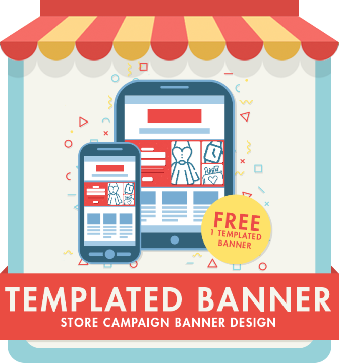 Templated Store Front Design - 3 Banners (FREE PC+Mobile Banner ...