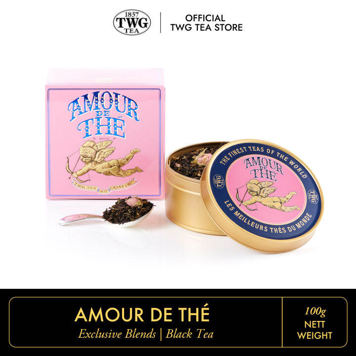 TWG Tea | Amour de Thé | Black Tea | Caviar Tea Tin Gift 100g / ชา ที ...