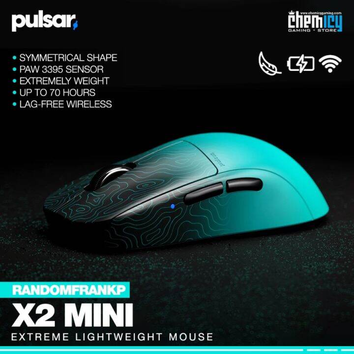 Pulsar X2 Mini RandomFrankP Topaz Lightweight Wireless Gaming Mouse ...