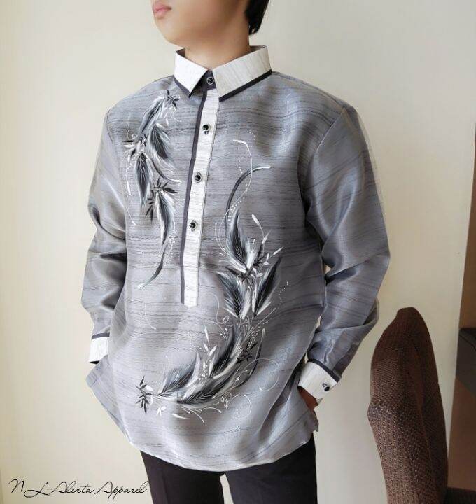 MODERN BARONG FOR MEN HANDPAINTED | Lazada PH