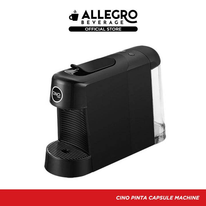 ALLEGRO CINO Pinta Capsule Coffee Machine Black Ultra-Compact Portable ...