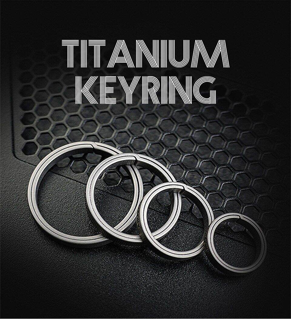 Real TITANIUM Alloy Key Keychains จี้หัวเข็มขัด Super น้ำหนักเบา Man ...