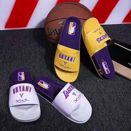 New NBA Lakers Slides Slippers For Unisex Size | Lazada PH