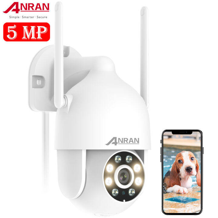 ANRAN 5MP CCTV Security Camera Outdoor 360°, IP Security cameras with ...
