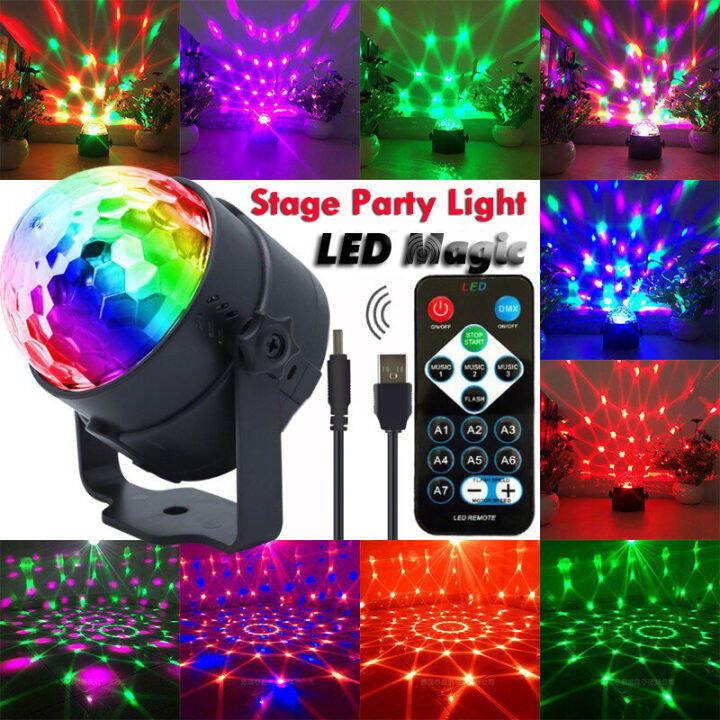 LED Party Light RGB Magic Ball Light Disco Stage Effect Lamp with ...