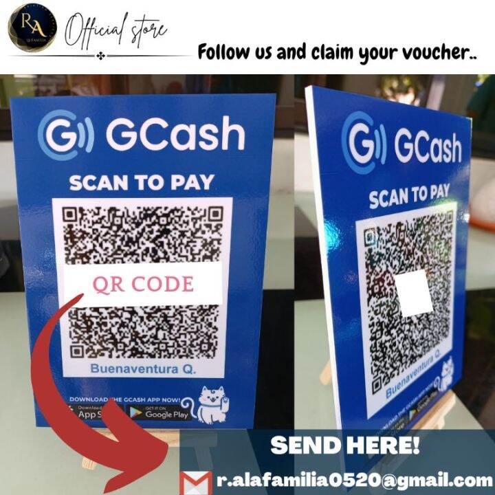 COD R.A QR CODE ON SINTRA BOARD. 5 x 7 . GCASH/MAYA/BPI/UNIONBANK/RCBC P A Y M E NTS. | Lazada PH