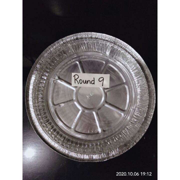 [10 PCS] Round 9 inches Aluminum Foil Tray With Lid | Lazada PH