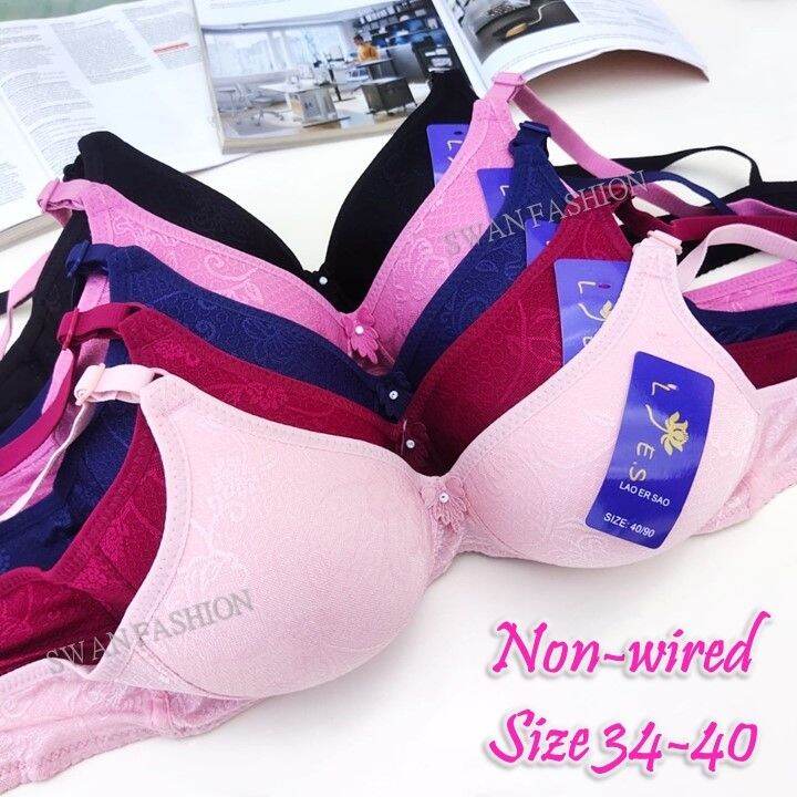 [Malaysia Ready stock‼️] S0159 Wireless bra size thin sponge nipis 2 hook baju dalam wanita xde ...