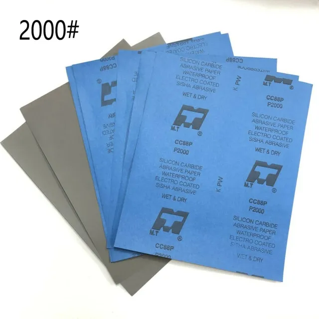 Sand Paper Sandpaper 1000/2000/5000/7000 Grit Waterproof Paper Wet/Dry ...