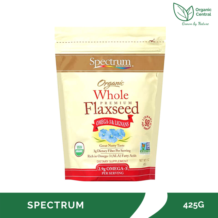 Spectrum Organic Whole Flaxseed 425G | Lazada PH