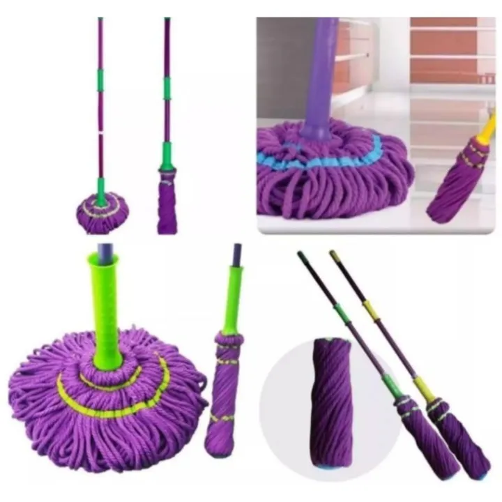 MULTI FUNCTION TWIST MICROFIBER MOP Indoor Quick Dry Mop | Lazada PH