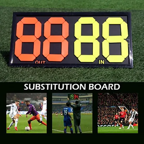 Soccer Double Sided Substitution Board / Score Board 4 Digit | Lazada