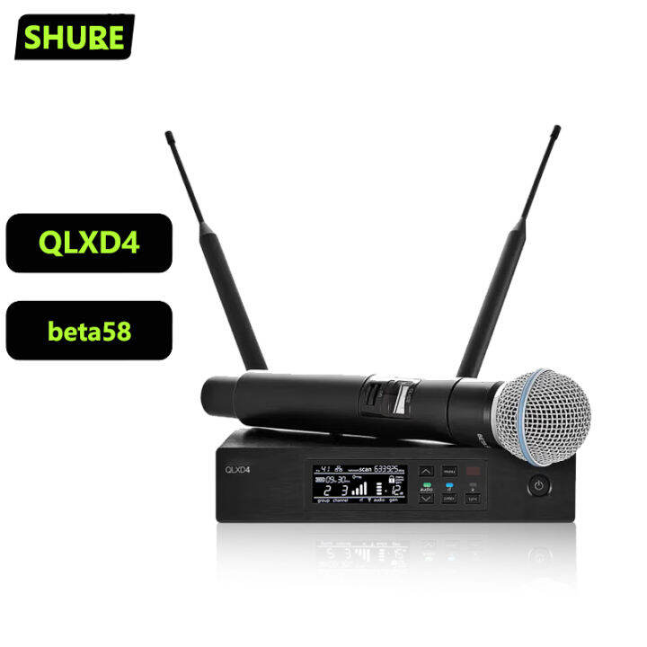 Top QLXD4/Beta58 UHF wireless microphone uhf high quality professional wireless microphone ...