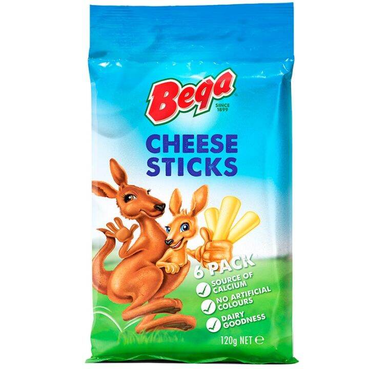 ชีส BEGA CHEESE STICKS 120g.ชีสแท่งสำหรับเด็ก เบก้าโพรเซสชีสสติกส์ ...