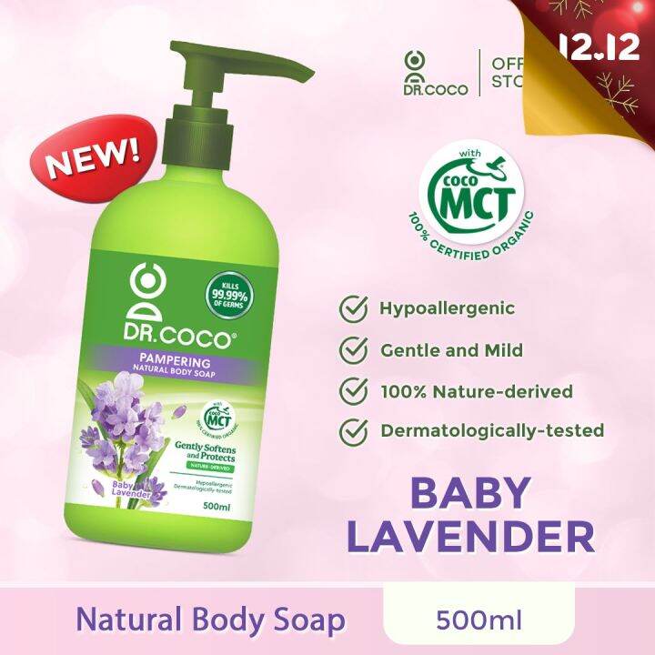DR. COCO Pampering Natural Body Soap Baby Lavender, 500ml | Lazada PH