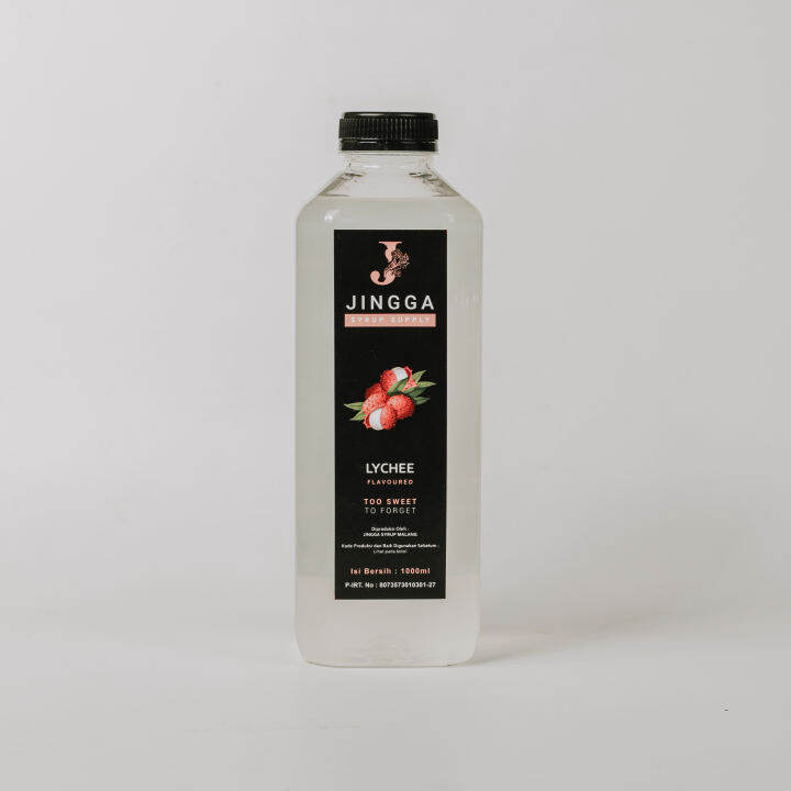 JINGGA Lychee Syrup 1000 ml - Sirup Leci Untuk Mocktail Coffee Cocktail ...
