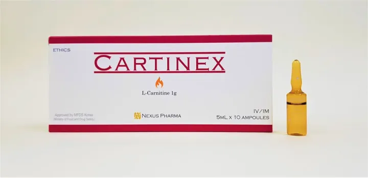 Cartinex 1G (L-Carnitine, fat burner) (Trial set, no box, with push set ...