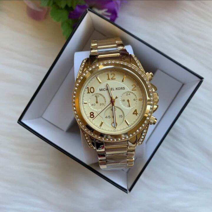 Original Michael Kors Golden Blair Glitz Women's Watch MK5166 With 1 ...