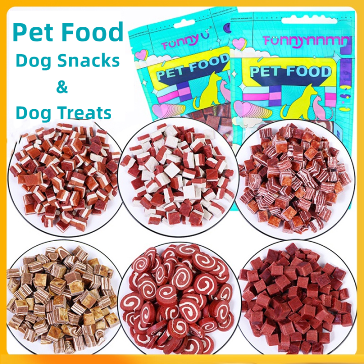 100g Pet Snacks Pet Treats Dog Treats Beef Cube Chicken Slices Beef ...