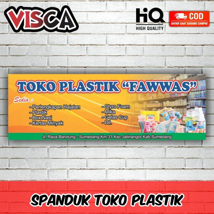 Cetak Spanduk Banner Plastik Ukuran 150 x 50 cm | Lazada Indonesia