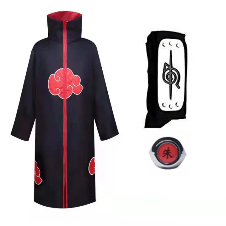 Anime Akatsuki Cloak Cosplay Costume Adult Printed Kakashi Robe ...