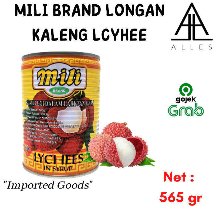 Mili Lychee / Longan Kaleng / Buah Kaleng Leci / Mili Brand 565 gram ... Mili Lychee / Longan Kaleng / Buah Kaleng Leci / Mili Brand 565 gram ...