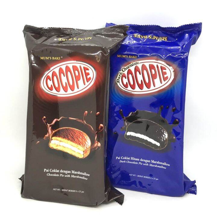 Mum's Bake Cocopie Chocolate / Dark Chocolate Pie With Marshmallow 6 x ...