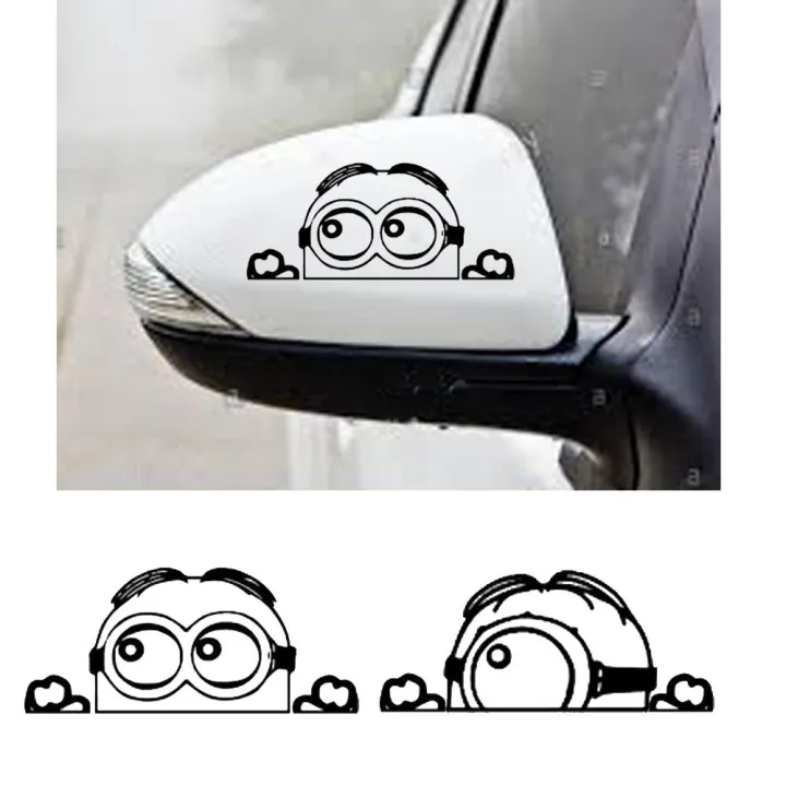 Minion Side mirror sticker_1pair | Lazada PH