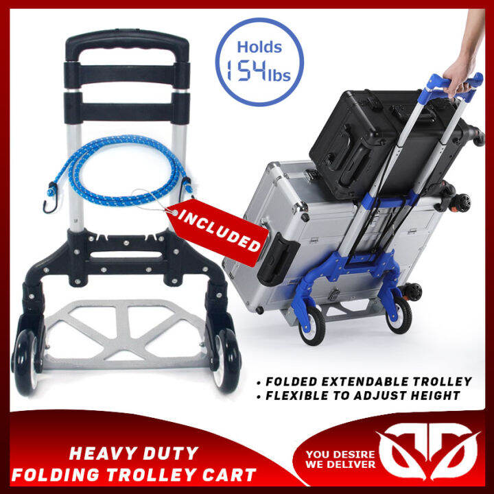 D&D Folding Hand Truck Heavy Duty Aluminium Alloy Multi-function Folded ...