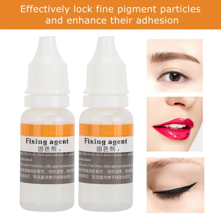 2 ชิ้น 15 มล. Pigment Color Fixing Agent กึ่งถาวร คิ้ว ลิป แทททู ...
