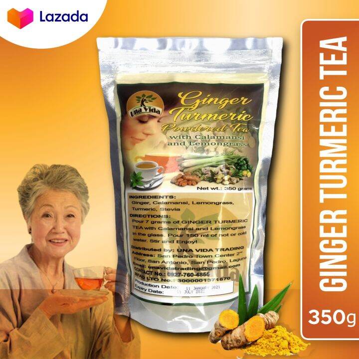 Original Una Vida GINGER TURMERIC TEA | 350g | luyang dilaw ...