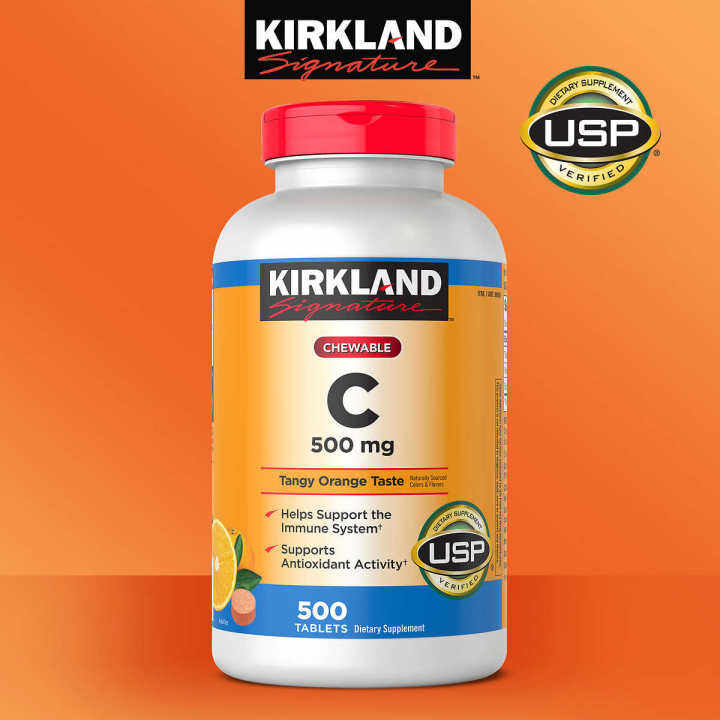 Kirkland Signature Chewable Vitamin C 500mg 500 Tablets | Lazada PH