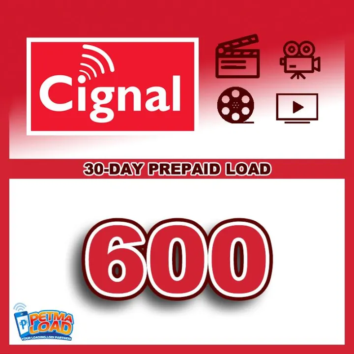 Cignal Prepaid Plan 600 | Lazada PH