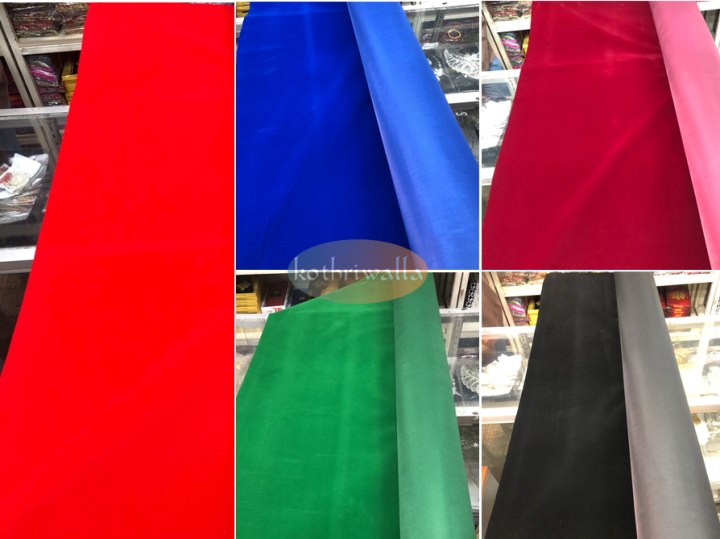 Kain Baldu Tebal Tricot Velvet 54" Width Fabric by Meter | Lazada