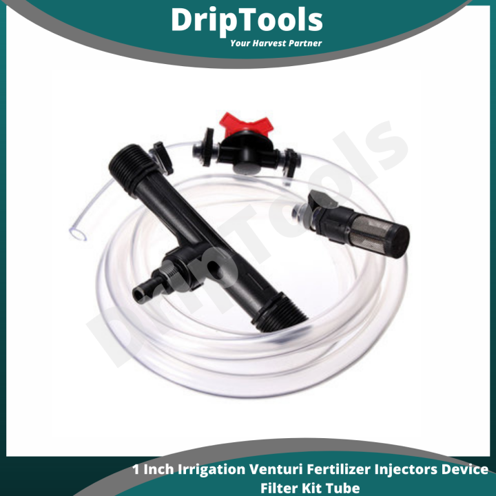 1 Inch Irrigation Venturi Fertilizer Injectors Device Filter Kit Tube ...