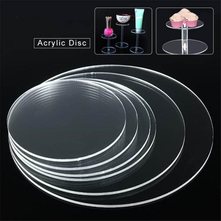 Small Round Plexiglass Transparent Clear Plastic Sheet Acrylic Board ...