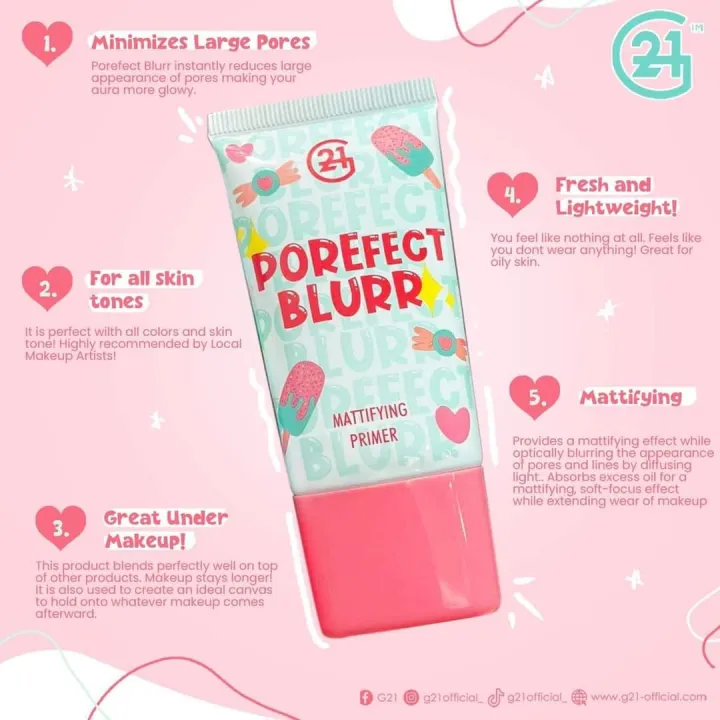 G21 Porefect Blurr Mattifying Primer | Lazada PH