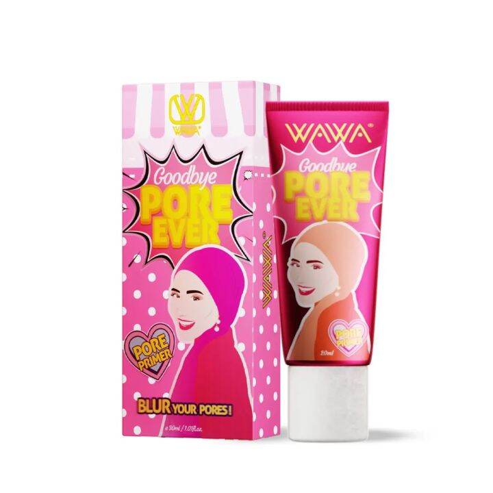 WAWA Primer Pore Ever 30ml Goodbye Original wawacosmetics HQ Tea Tree ...