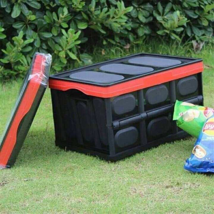 Collapsible Crate Car Backup Plastic Storage Box | Lazada PH