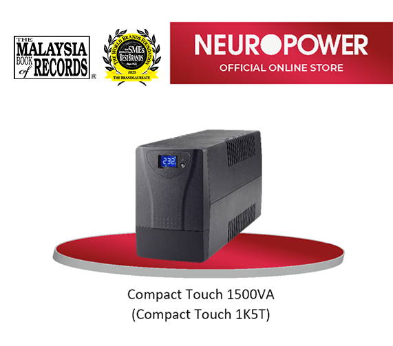 NEUROPOWER UPS [1500VA] COMPACT TOUCH 1K5T 1500VA LINE INTERACTIVE UPS COMES WITH AUTOMATIC ...