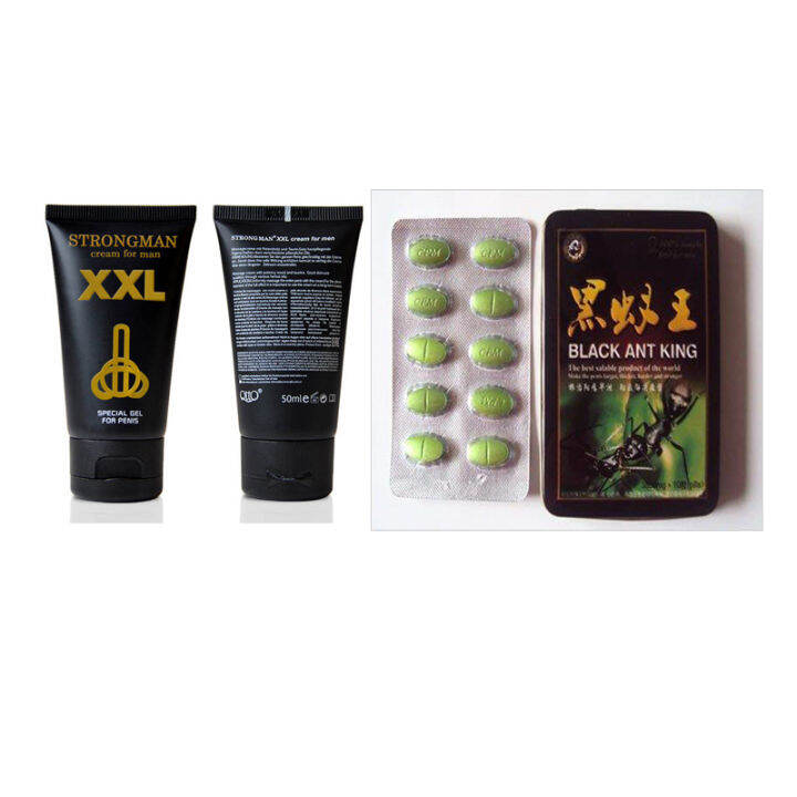 Original Strong Man XXL Cream For Men Plus Black Ant King | Lazada PH