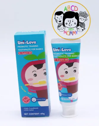 UniLove Toddler Toothpaste (0-2 years old) Probiotic Training - Flavour ...