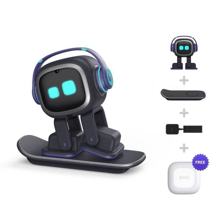 Vector and team EMO desktop pet robot last link emo intelligent robot ...